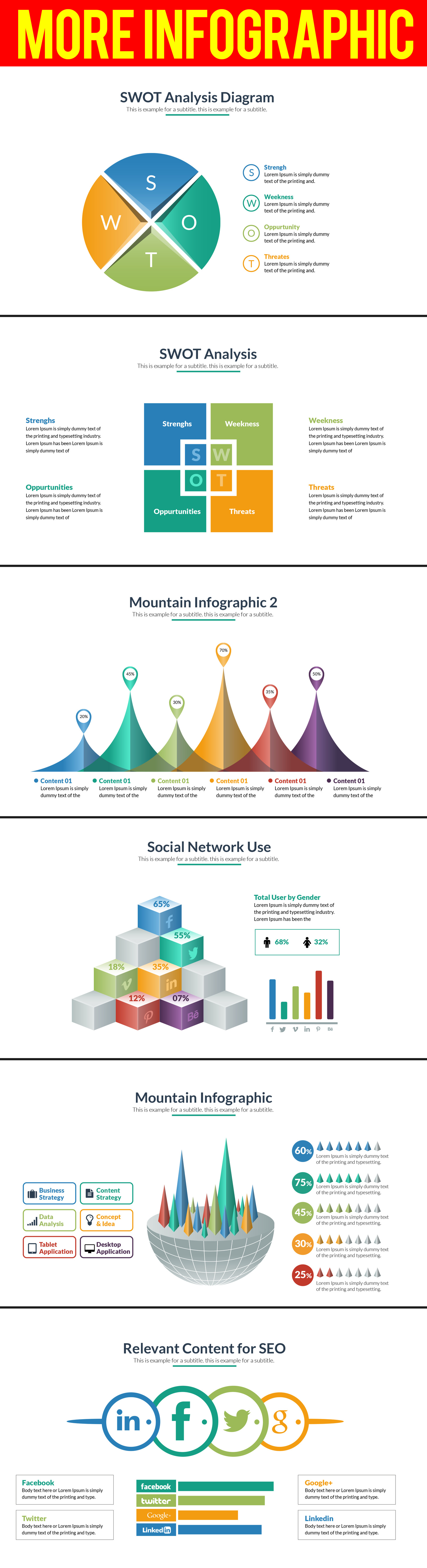Infographic Bundle | 900+ Vector Elements - TemplateMonster